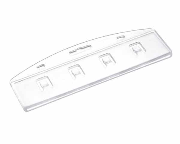 Enclosed Rigid Half Card Holders - QuickSwipe - Pack of 100 - Red ...