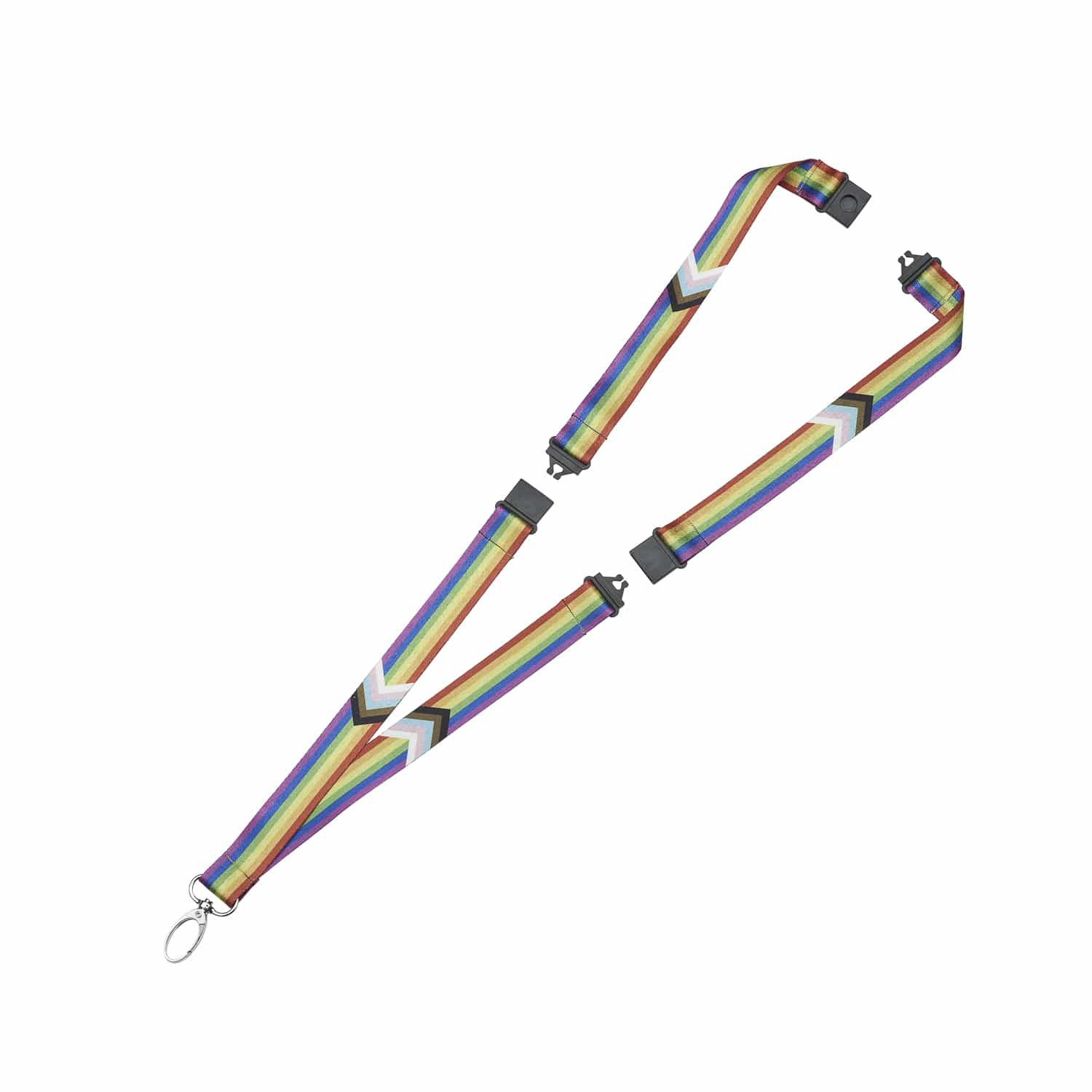 Pride Progress Lanyard - Triple Breakaway Lanyard with Lobster Clip ...